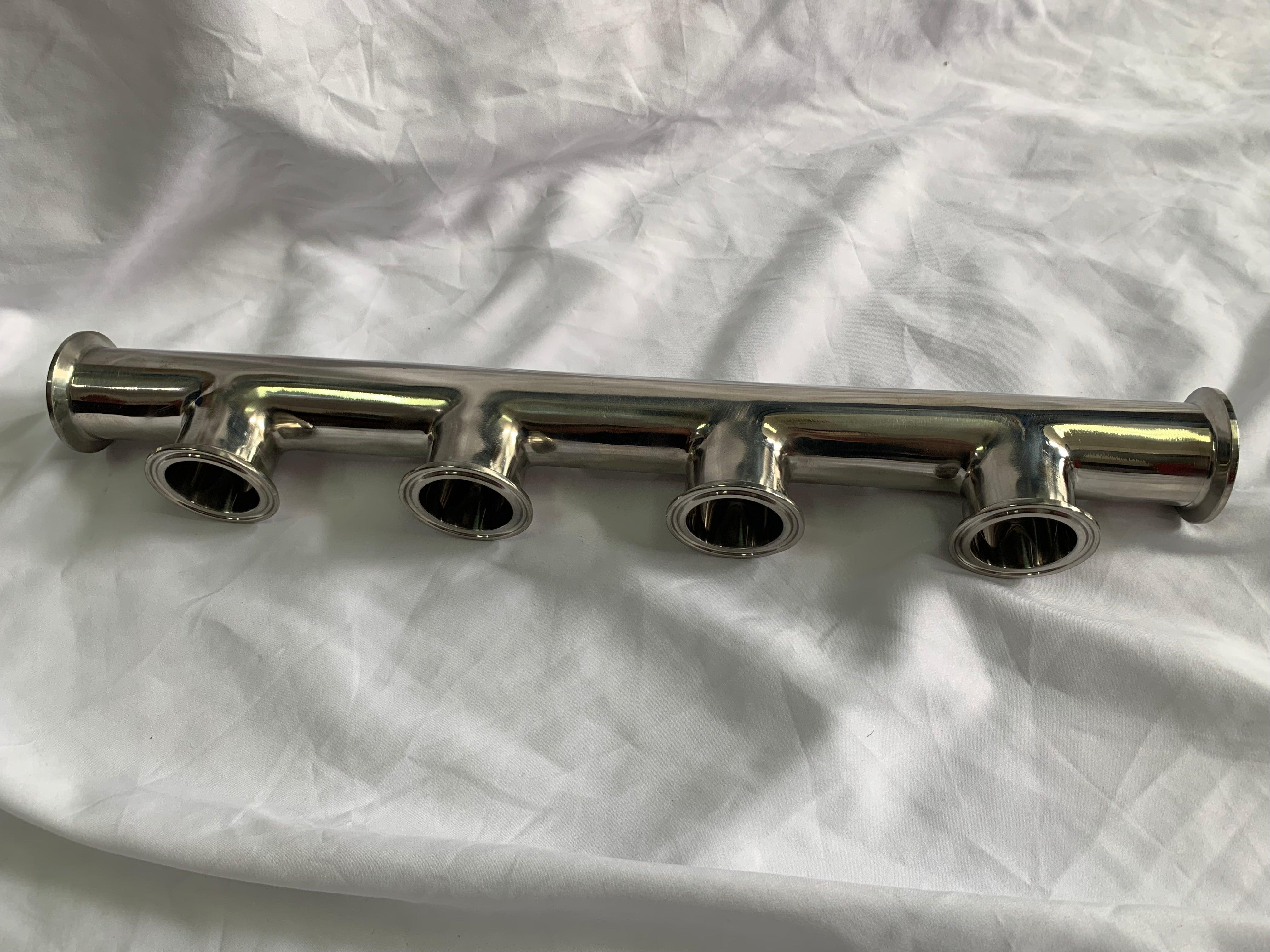 Tri Clamp Manifolds 4 Ports 1.5 inch Stainless Steel 304 – OakStills