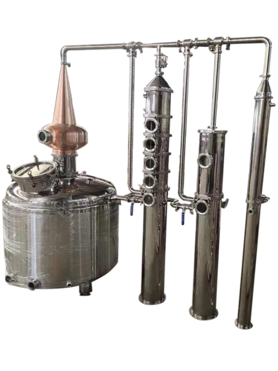 50 Gallons / 100 Gallons Multifunctional Copper Distillation Whiskey G ...