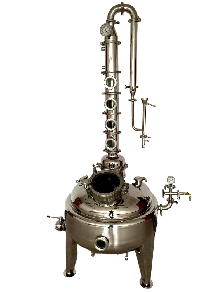 26 Gallon Jacket Distiller Vodka Gin Whiskey 4 inch Flute Still – OakStills