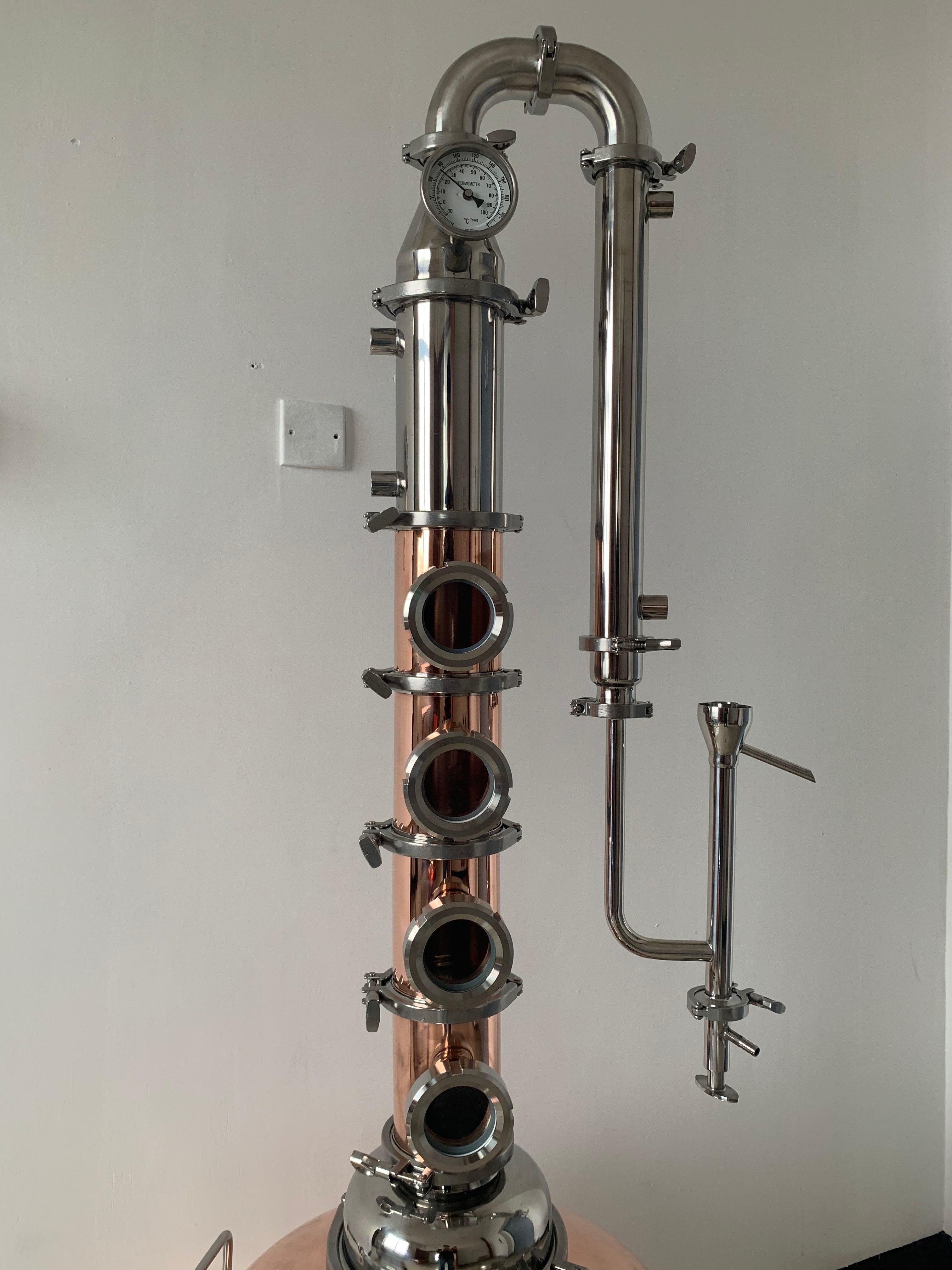 26 Gallon Copper Flute Column Still – OakStills