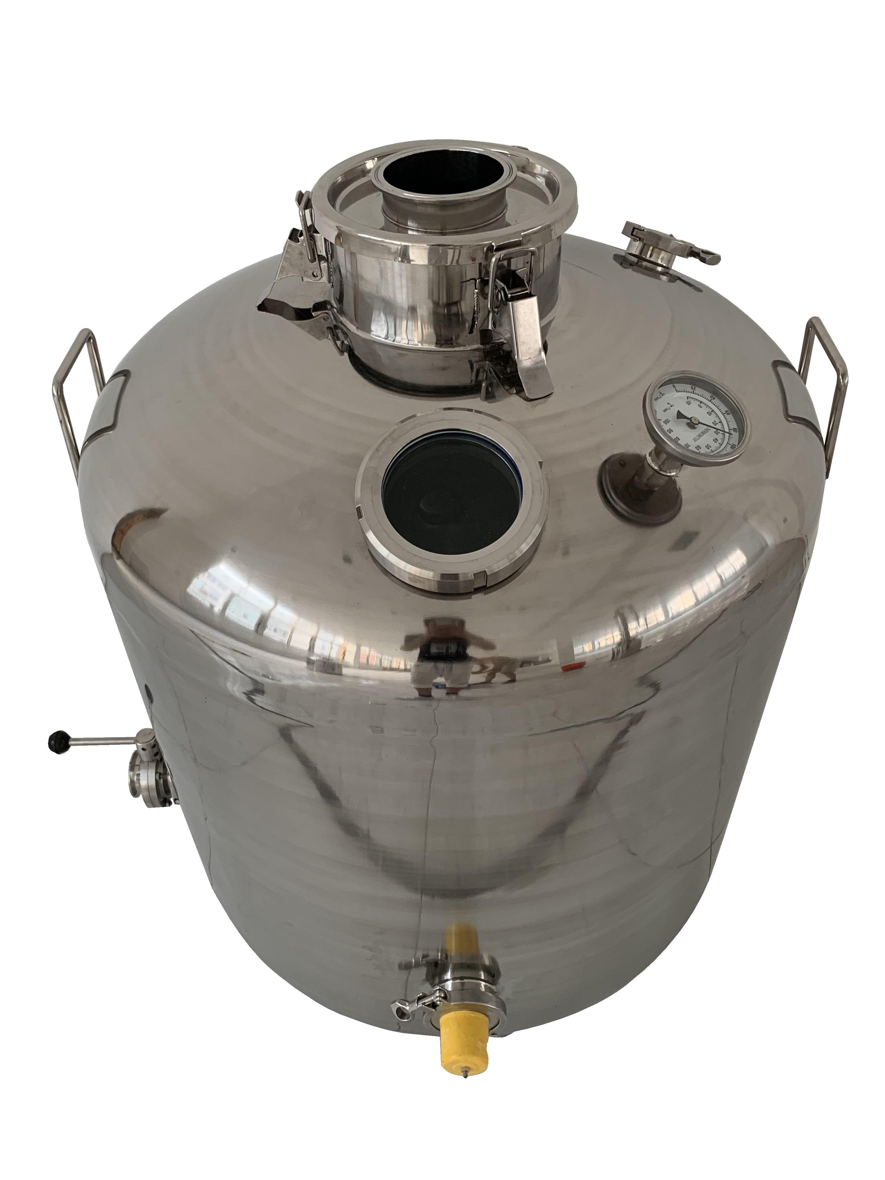 200Lt / 52 Gallon Stainless Steel Non Jacket Distiller Boiler / Still ...
