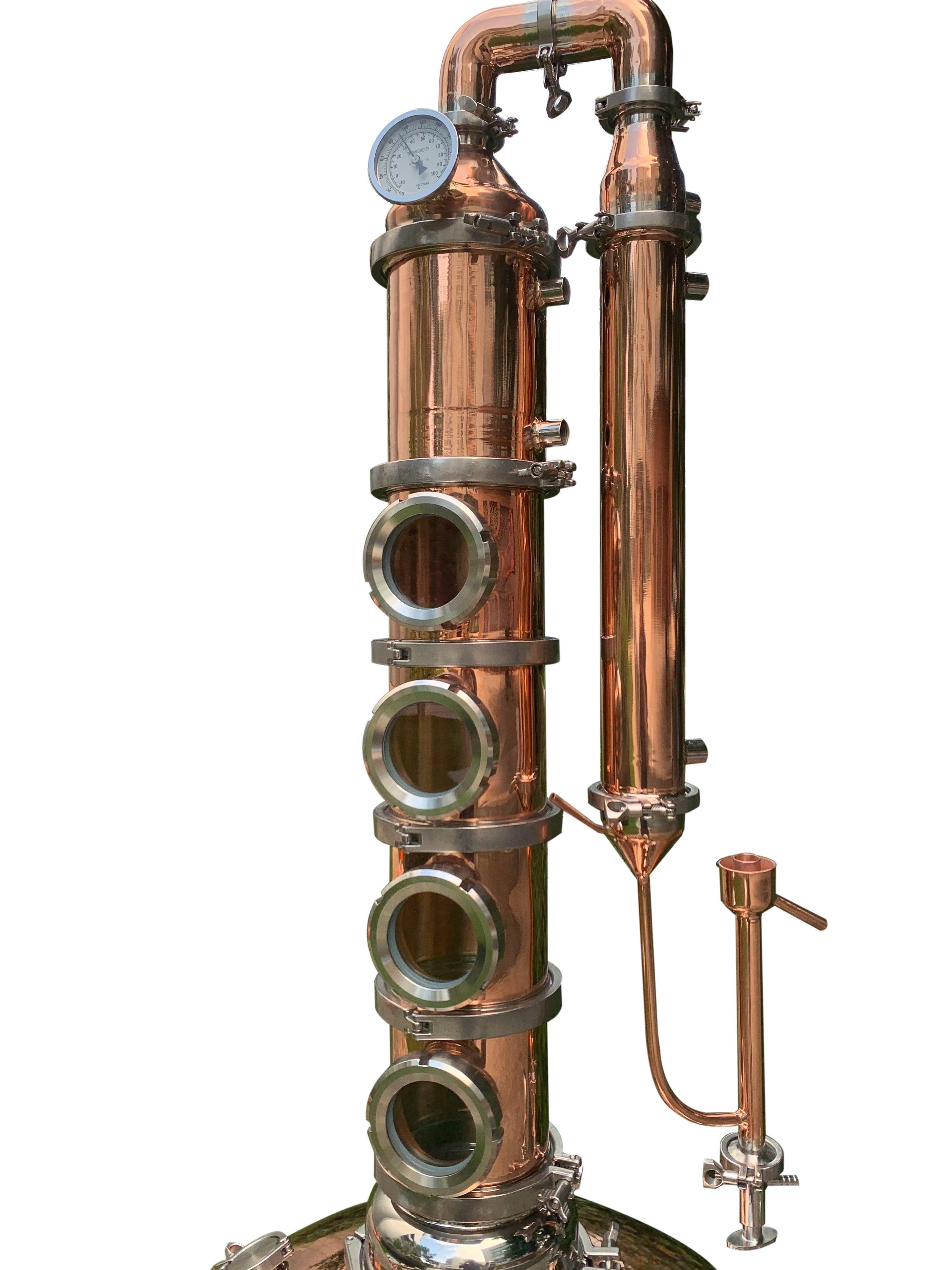 6 inch 4 Plate All Copper Still Reflux Column – OakStills