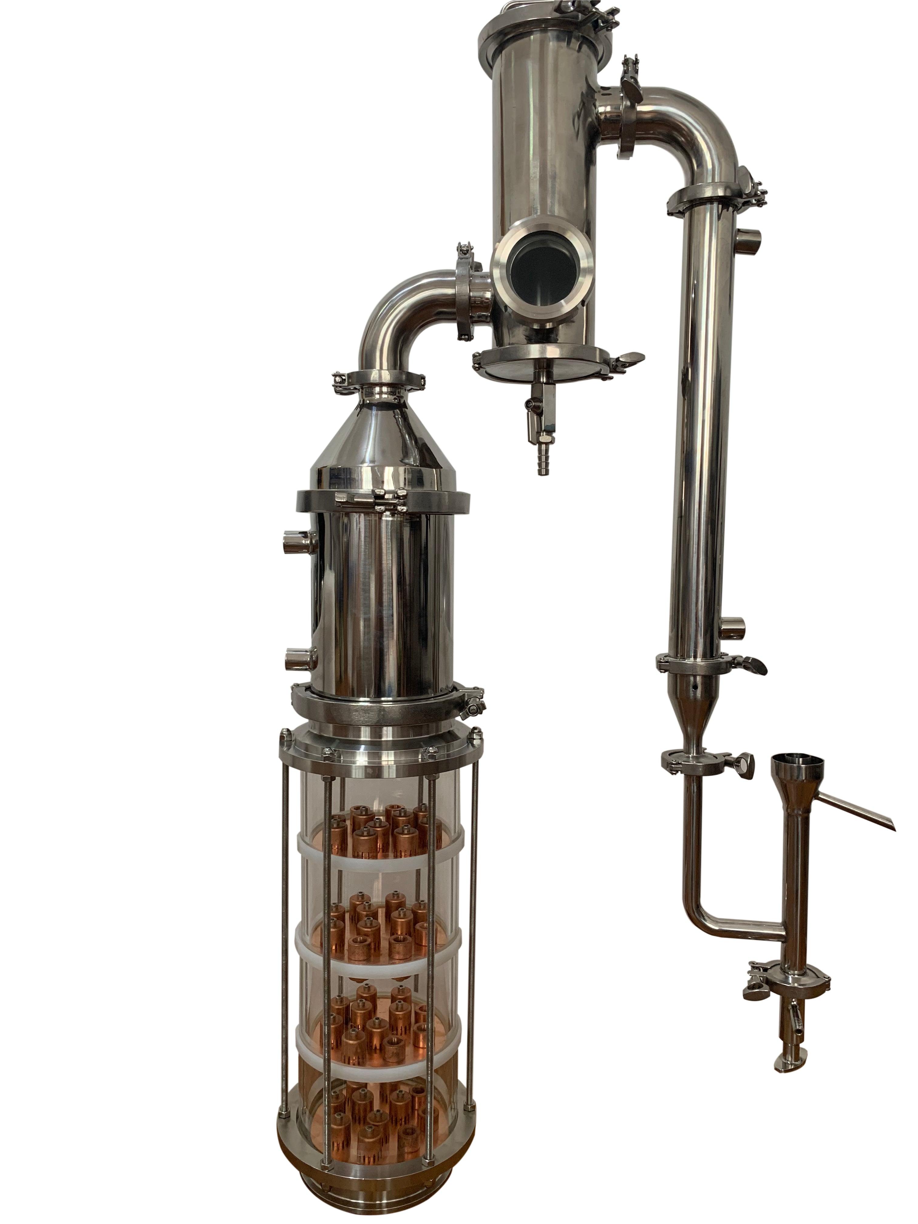 6 inch Glass Still Column with Gin Basket – OakStills