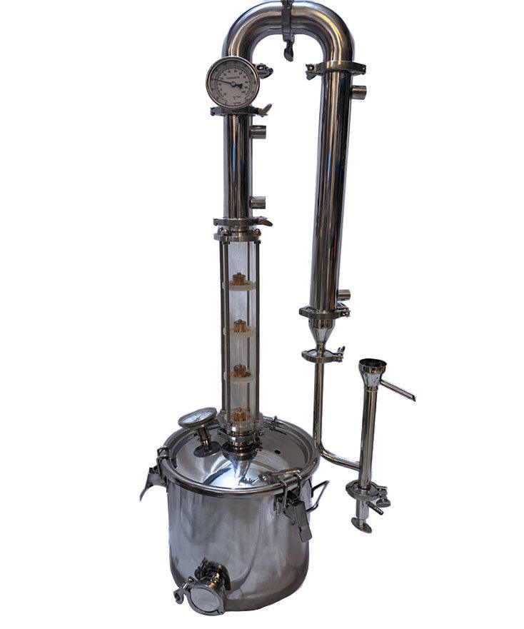 10L/20L 2 inch 4 Plate Glass Still For Vodka Gin Whiskey – OakStills