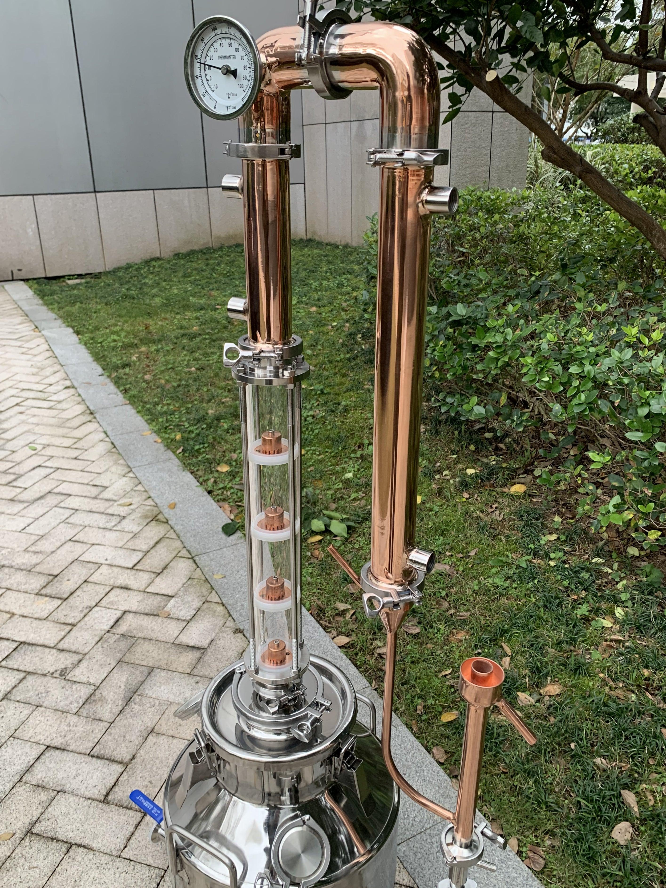 2 inch 4 Plate Copper Moonshine Still Reflux Column – OakStills
