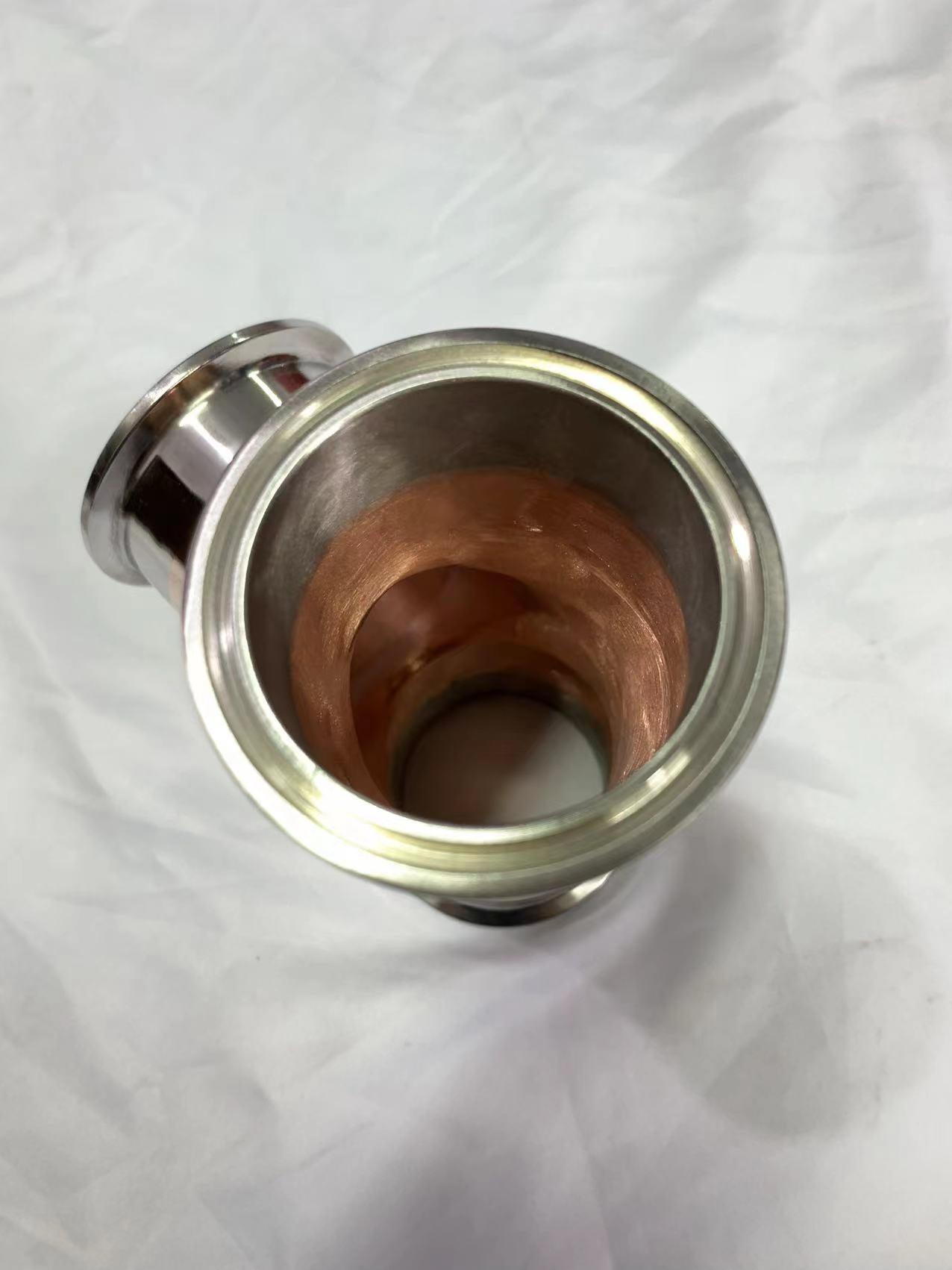 2 inch Copper Tri Clamp 3 Way Tee – OakStills