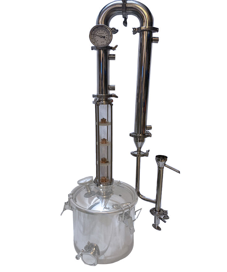 2" 4 Plates Glass Reflux Column – OakStills