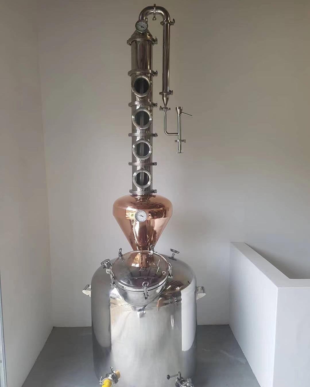 300Lt 6 inch 4 Plates SS Reflux Still with Whiskey Helmet – OakStills