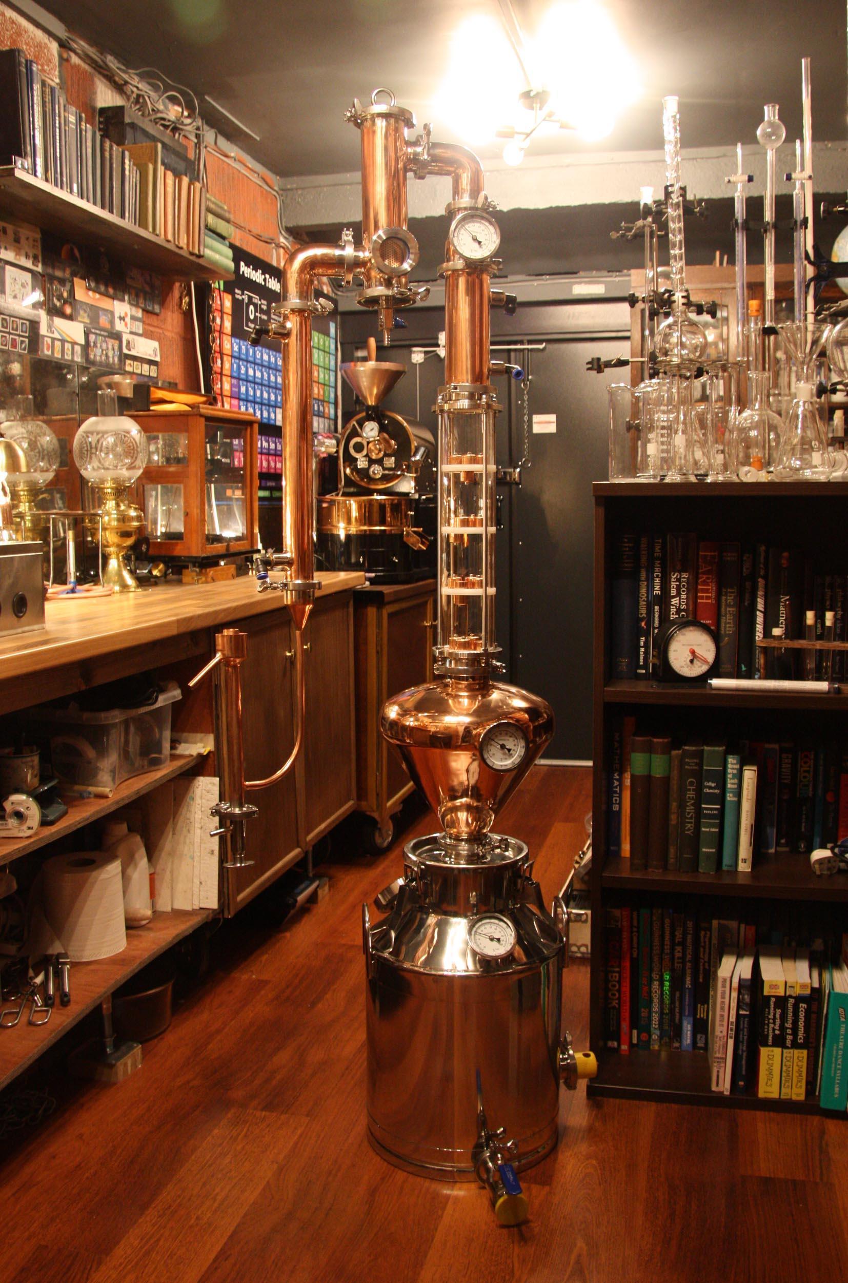 Moonshine Distilling Gin Still 8 Gallon / 13 Gallon 3" Copper Column w ...