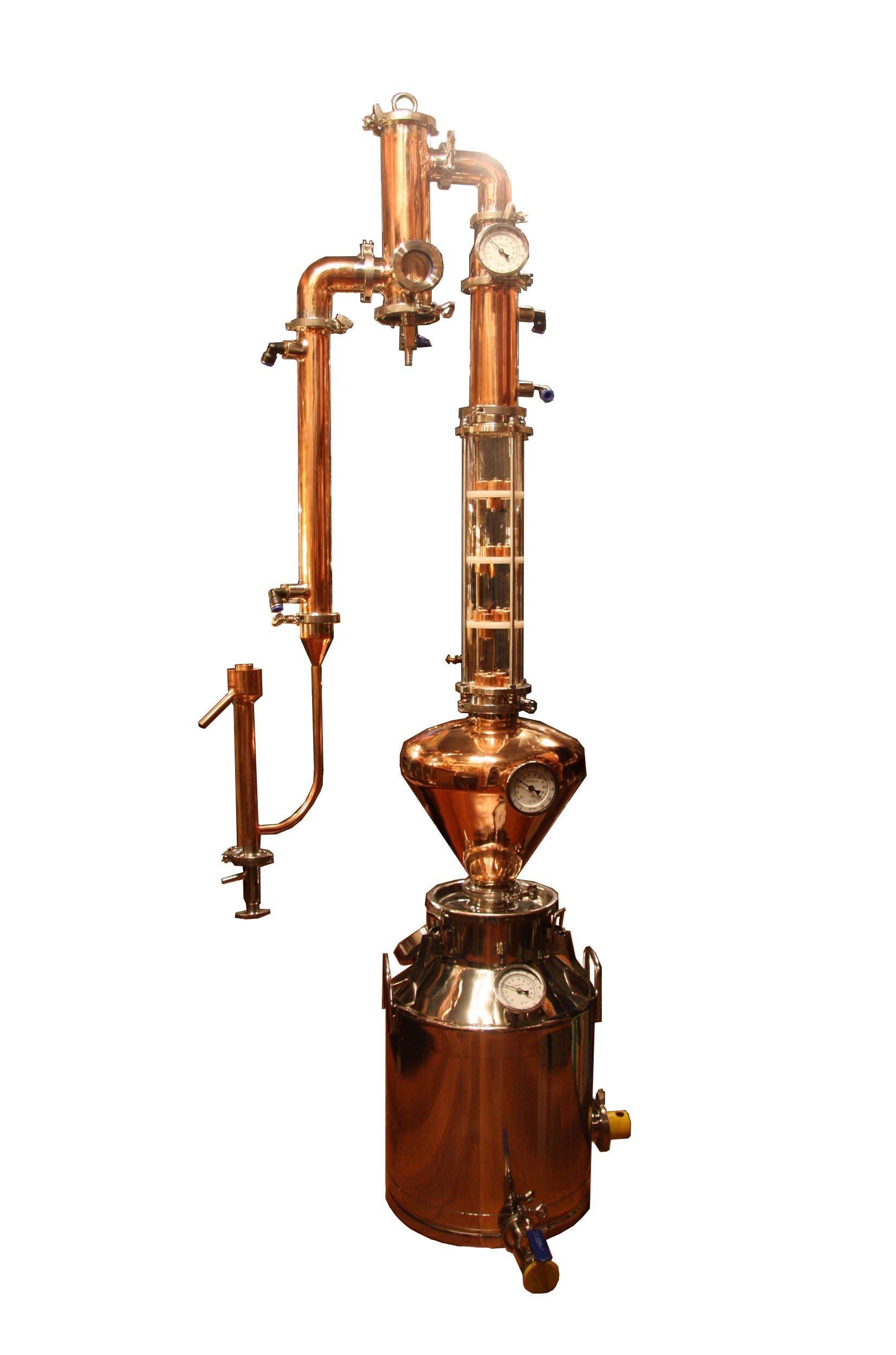 Moonshine Distilling Gin Still 8 Gallon / 13 Gallon 3" Copper Column w ...