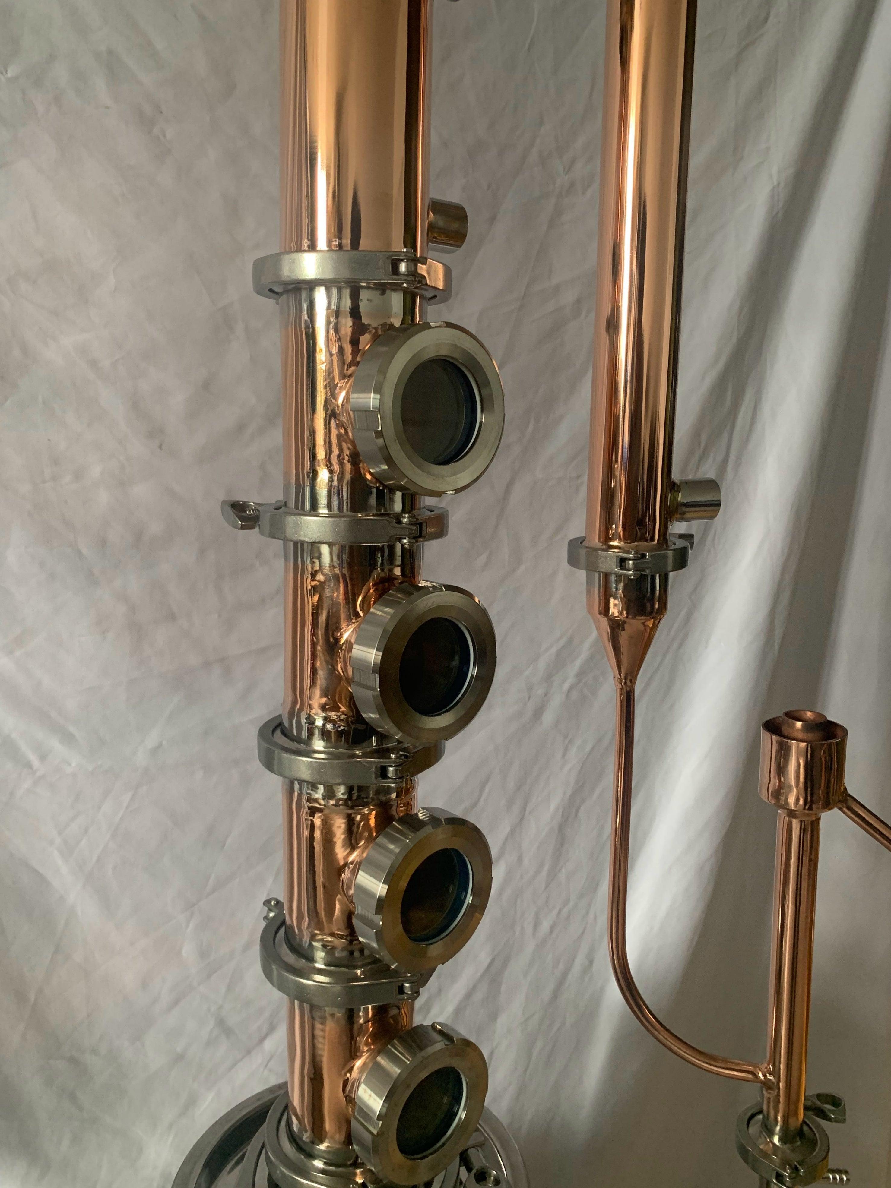 3" Copper Moonshine Still Reflux Column – OakStills