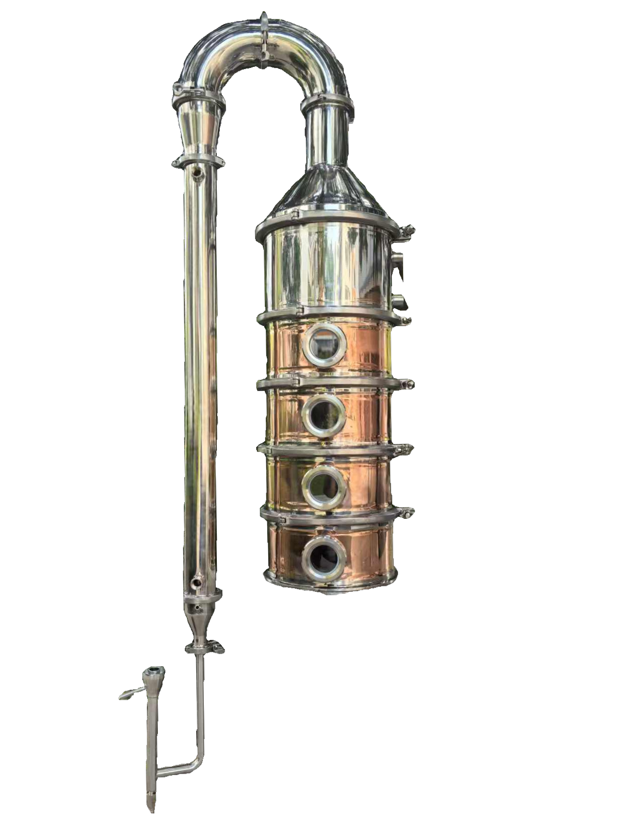 12 inch Copper Flute Still Column Commercial Reflux Still Tower – OakStills