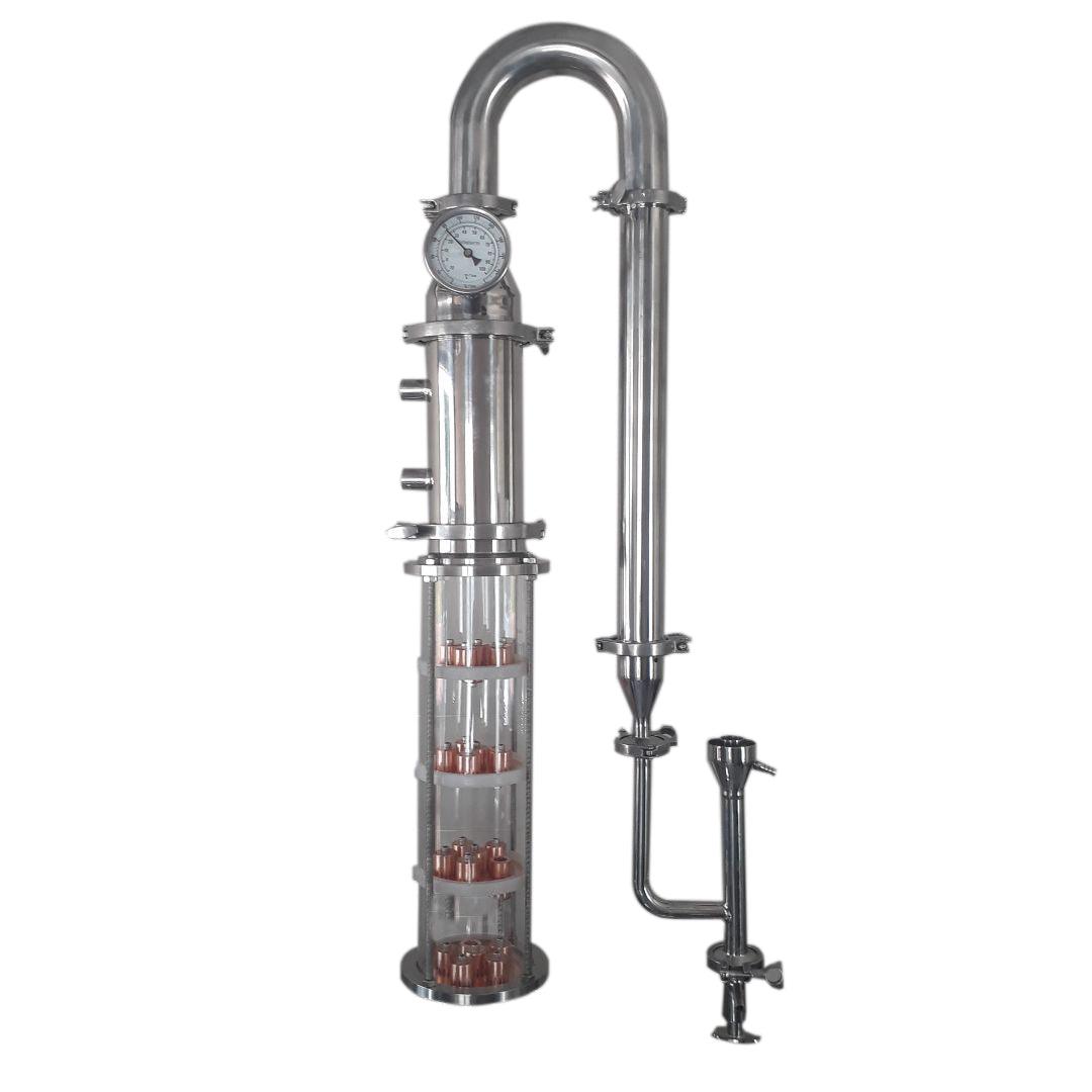 26 Gallon 100L Moonshine Still with 4" Glass Reflux Column-Turn Key Pr ...
