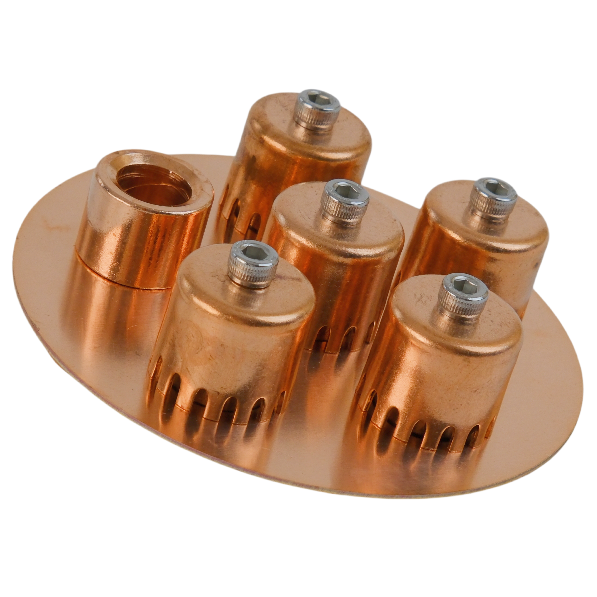 Copper Bubble Plate with Gasket – OakStills