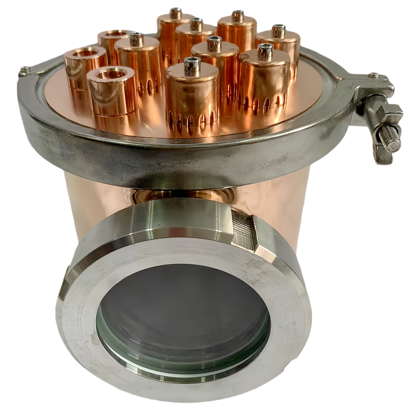 6 inch Copper / Stainless Steel Reflux Column Section w/ Bubble Plate ...