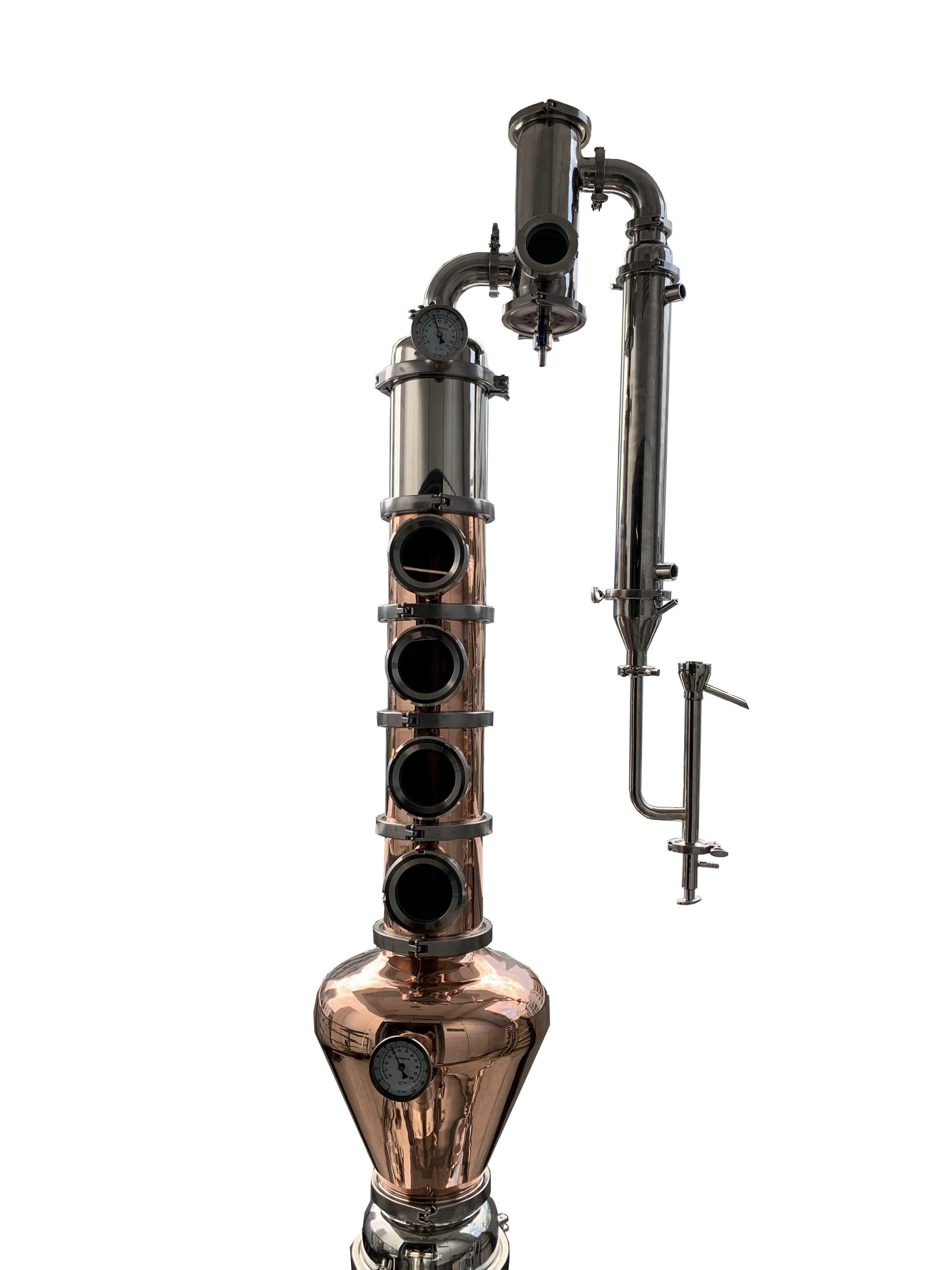 6" Copper Still Reflux Column with Gin Basket – OakStills