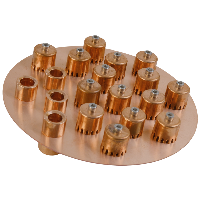 Copper Bubble Plate with Gasket – OakStills