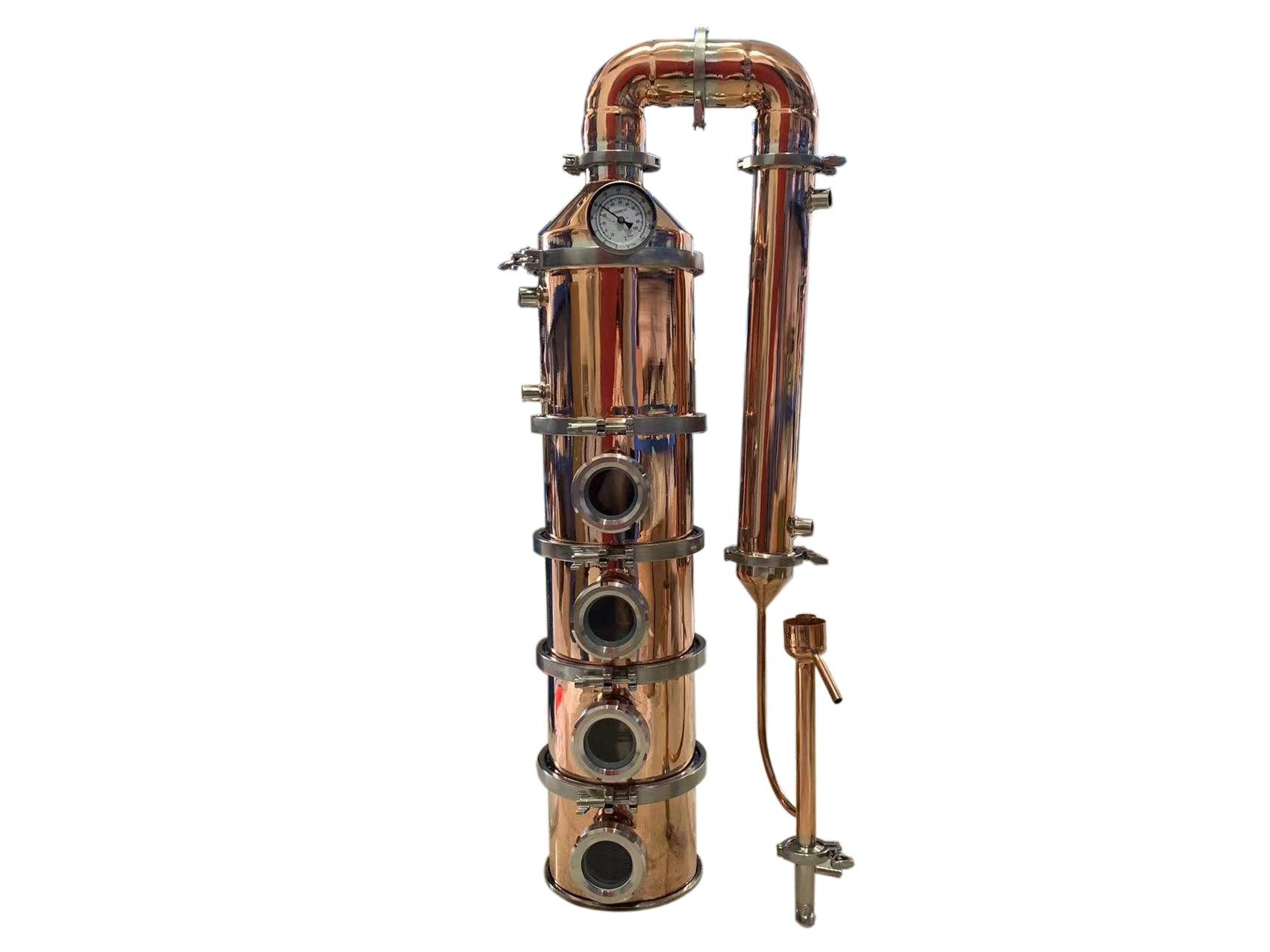 8 inch 4 Plate Copper Still Column Vodka Whiskey Distilling – OakStills