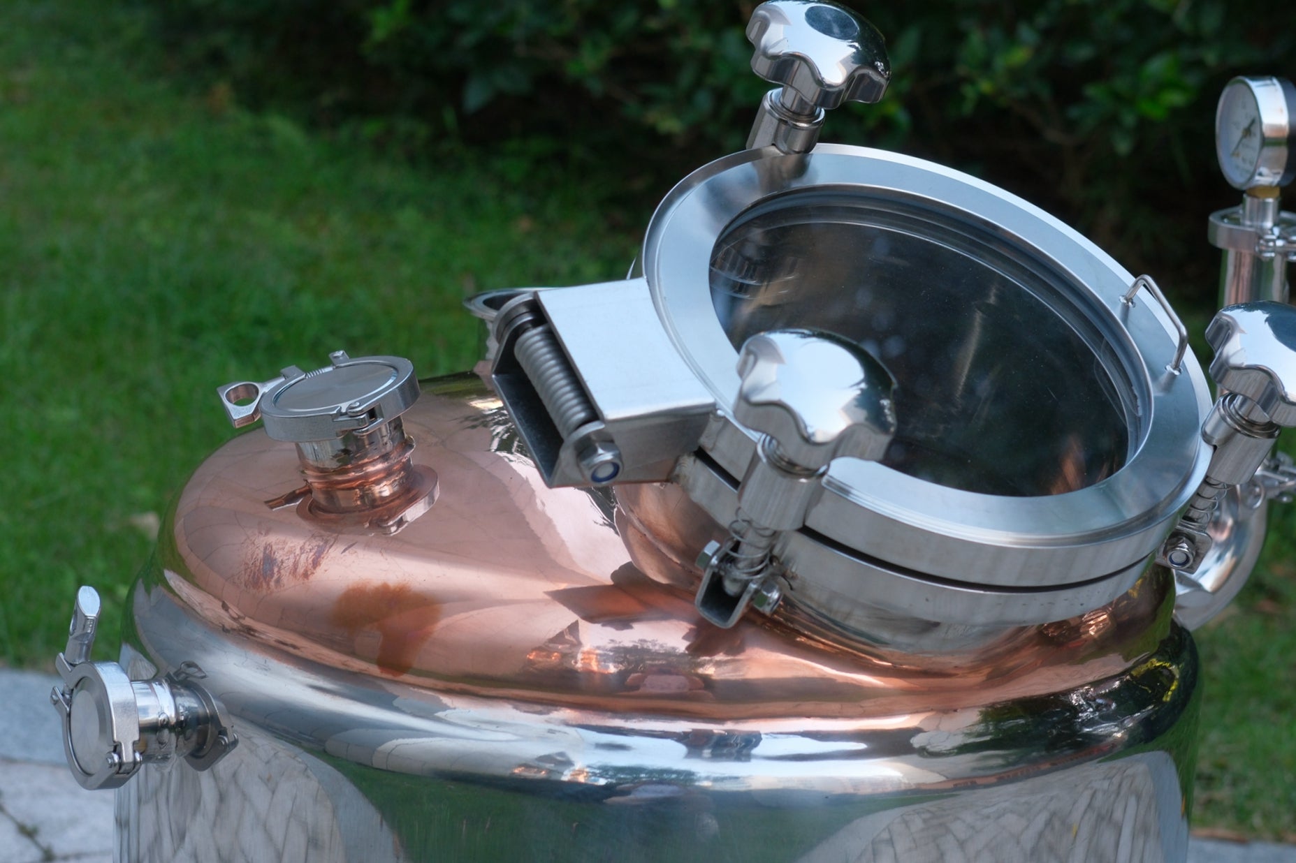 13 Gallons Copper Jacketed Bain-Marie Distilling Boiler – OakStills