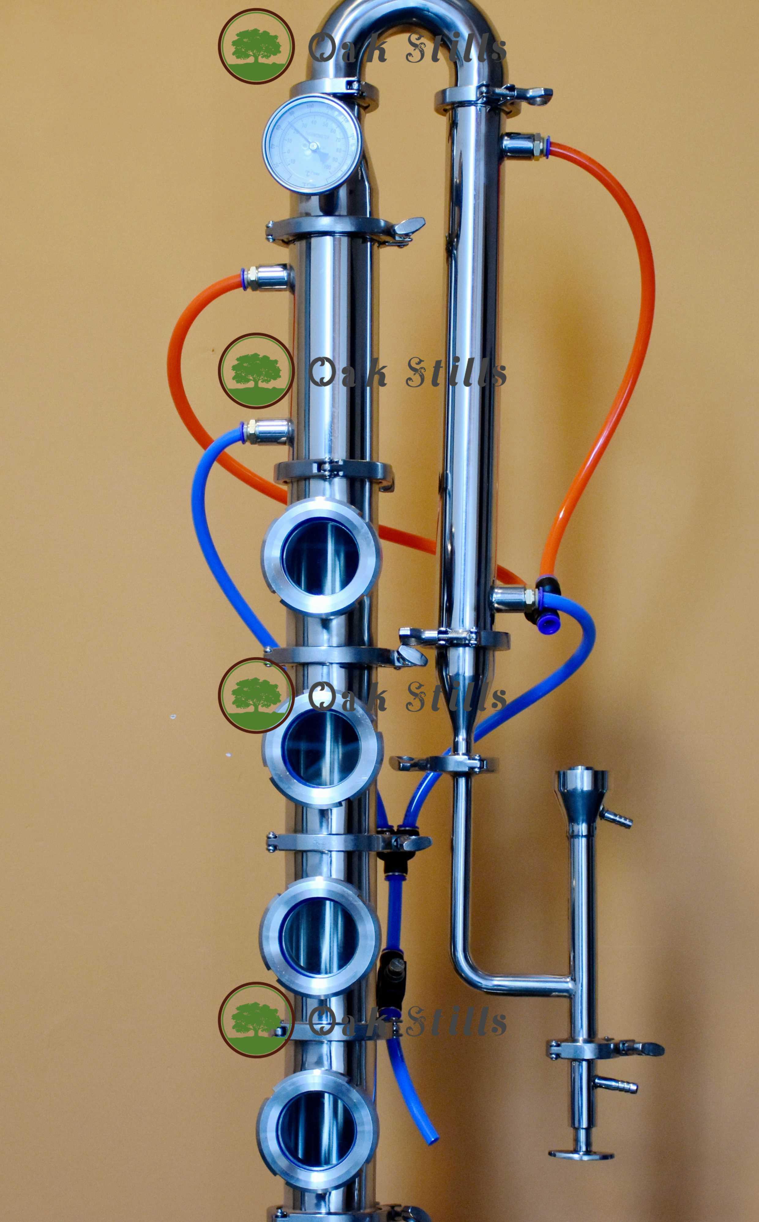 3" 4 Plates Stainless Steel Flute Column – OakStills