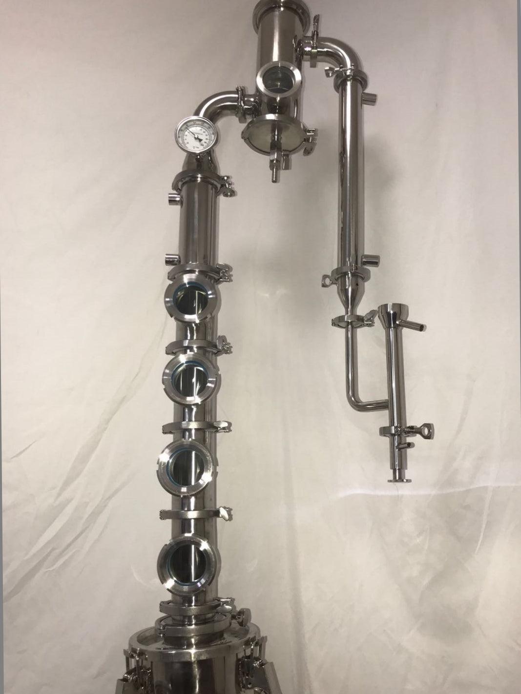 3" Stainless Steel Reflux Still Column with Gin Basket – OakStills
