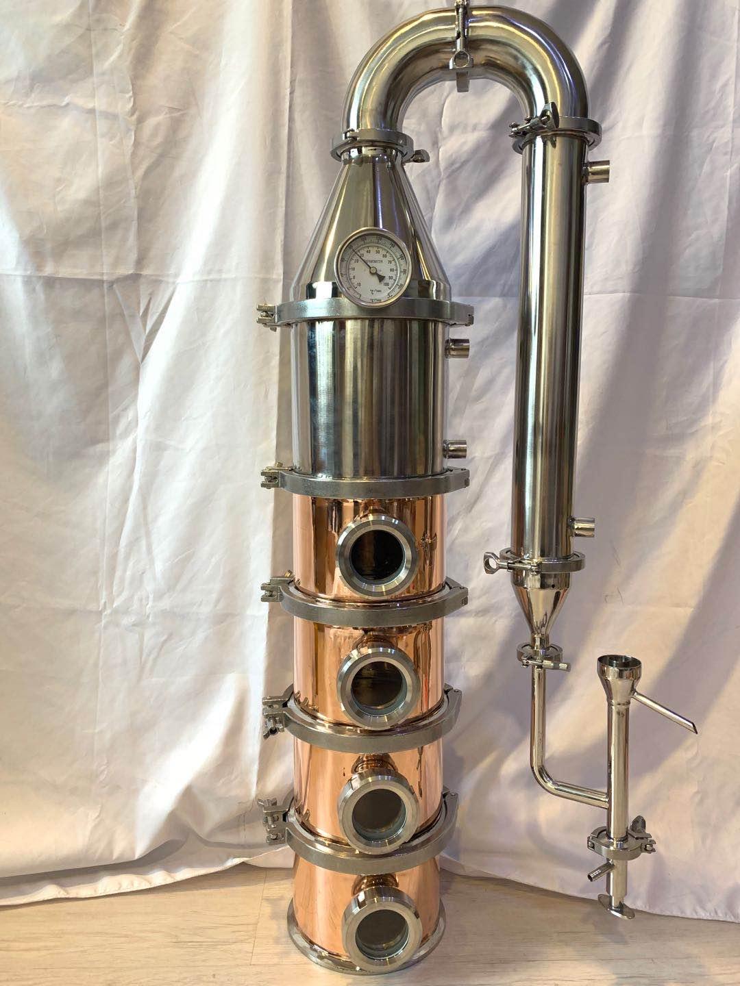 8 inch 4 Sections Copper Reflux Still Column / Flute Column – OakStills
