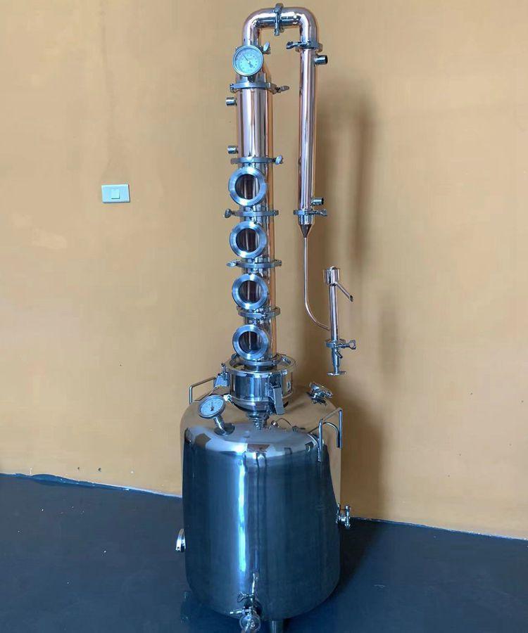 26 Gallon / 100L Copper Reflux Still with 4" Copper Flute Column ...
